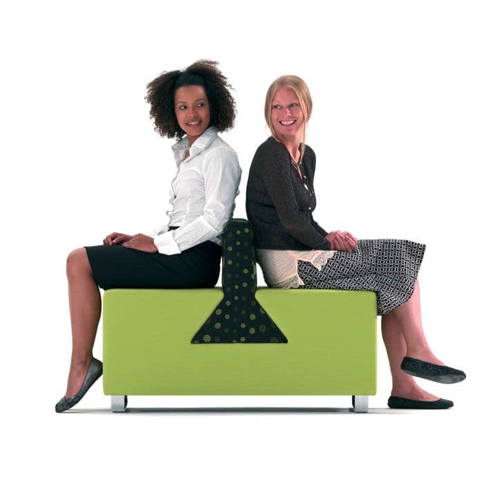 Funky Two Seater Reception Bench | modular reception seating | office sofa
