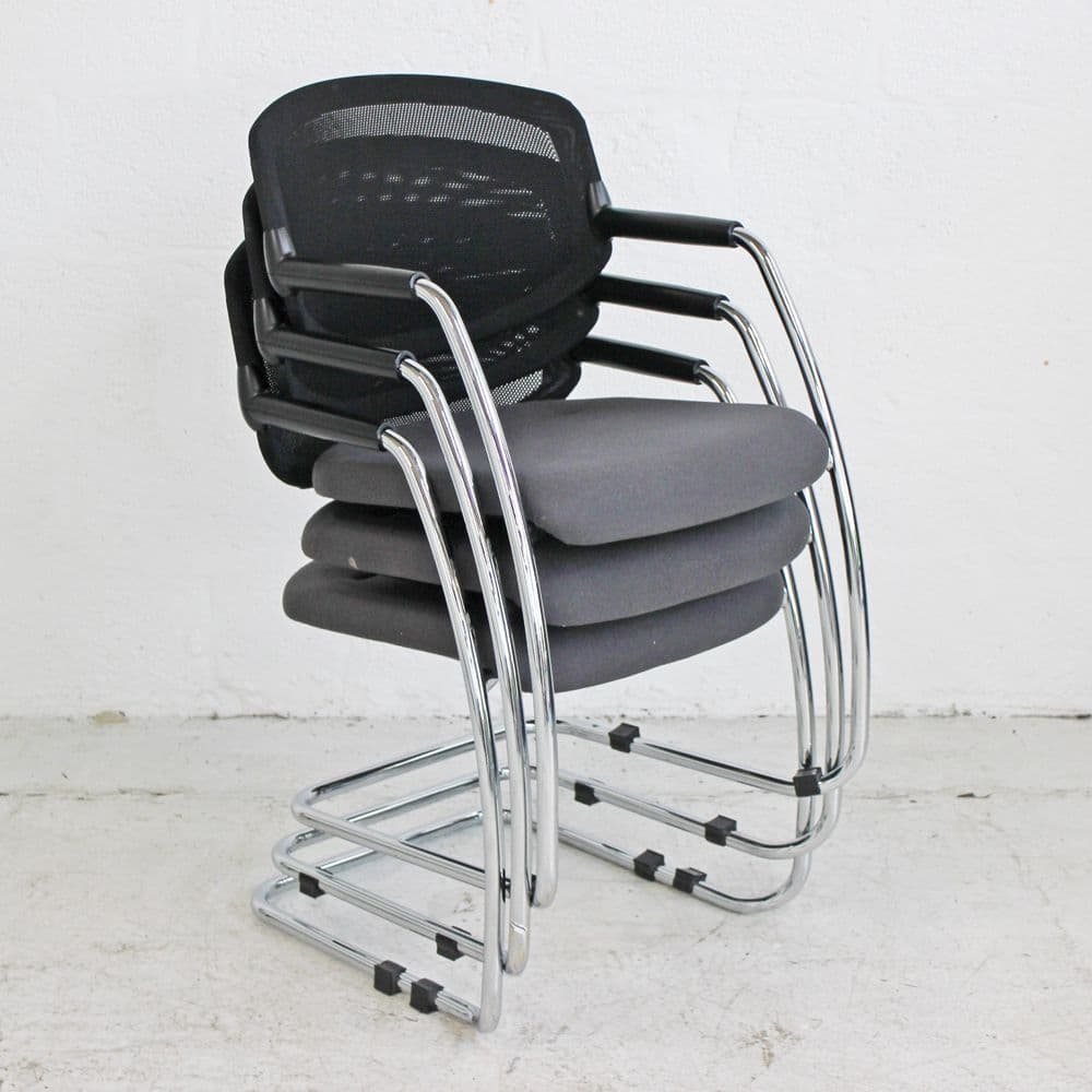 Giroflex G16 - Light Grey | Mesh Back Chair | Mesh Meeting Chair
