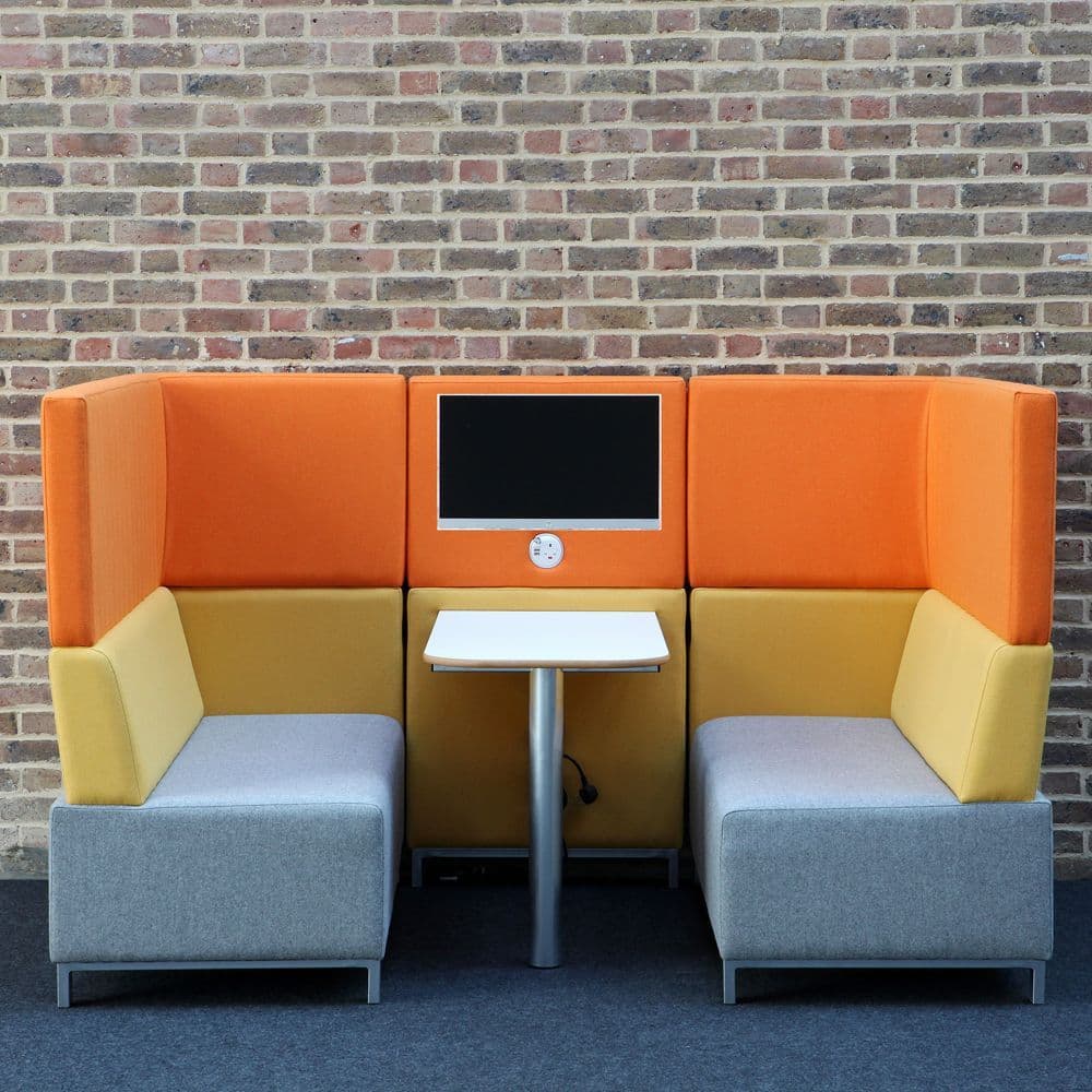 Grand Piano Modular Seating - Closed Ended Benches with Central Panel ...