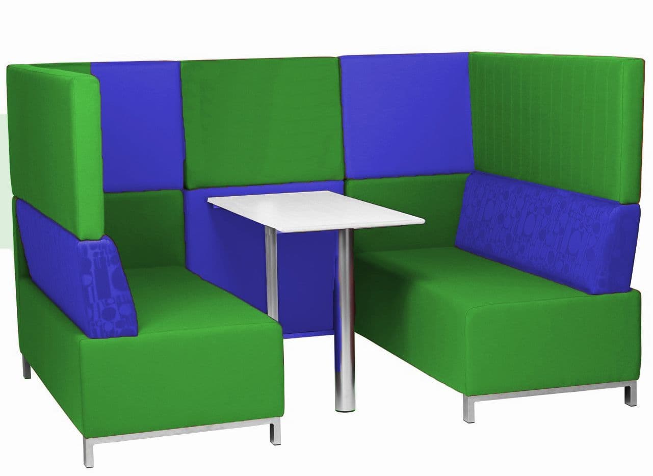 Grand Piano Modular Seating - Closed Ended Benches with Central Panel ...