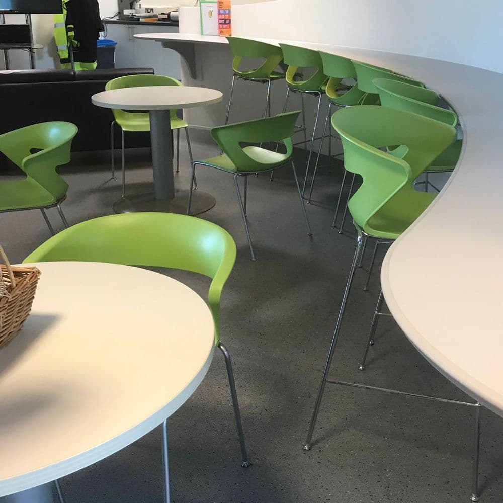 Green Bistro Chairs | Plastic Cafe Chairs | Green Restaurant Chair