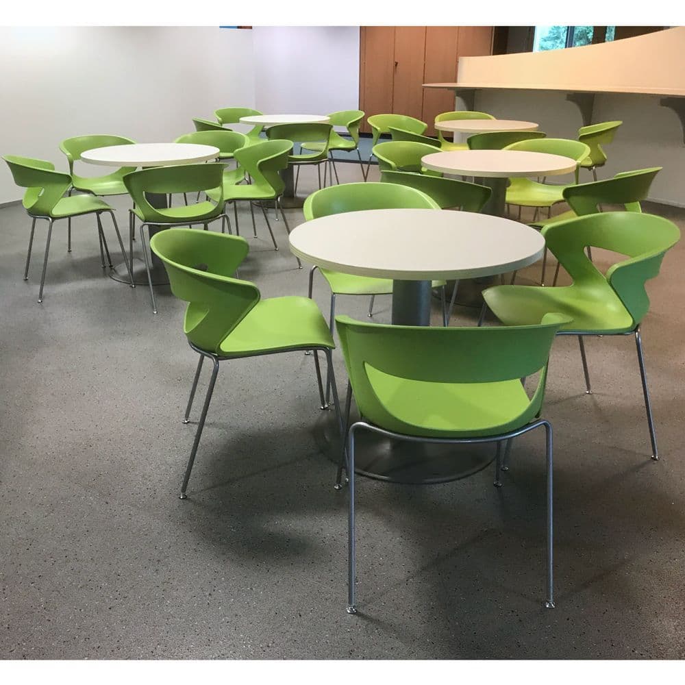 Green Bistro Chairs | Plastic Cafe Chairs | Green Restaurant Chair