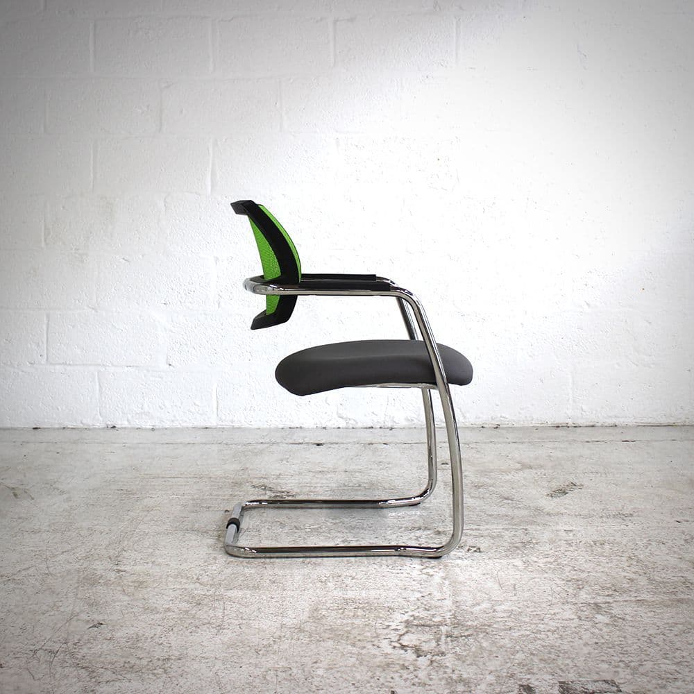 Green Mesh Back Meeting Chair | Green Conference Chair | Cantilever ...
