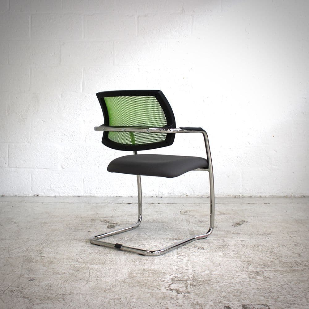 Green Mesh Back Meeting Chair | Green Conference Chair | Cantilever ...