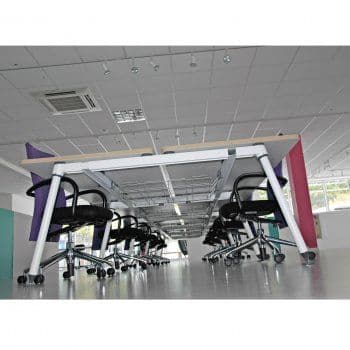 Herman Miller Sense Bench Desk | white bench desk | bench desk on white ...