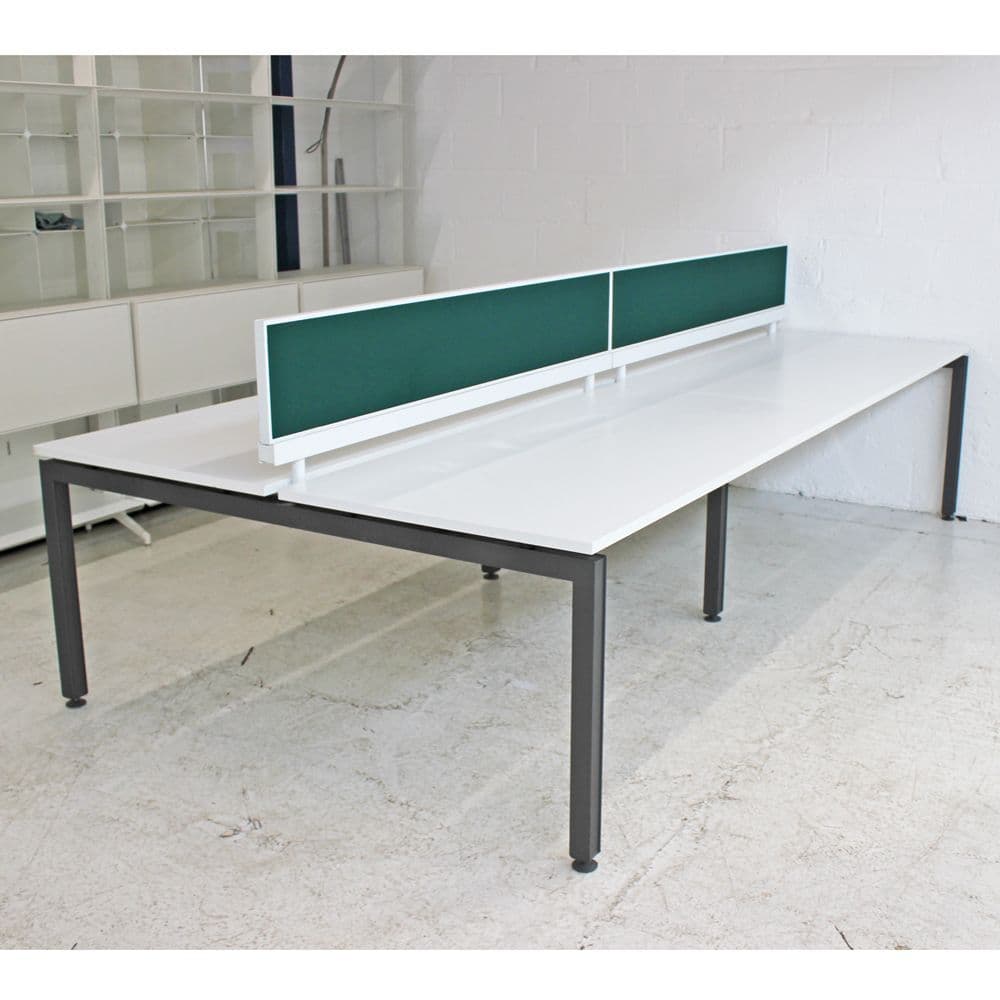 Herman Miller Sense Bench Desk (Graphite) | Black Bench Desk | Bench ...