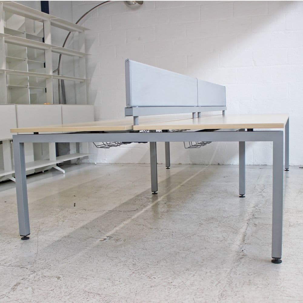 Herman Miller Sense Bench Desk (Maple and Silver) | Maple Bench Desk ...