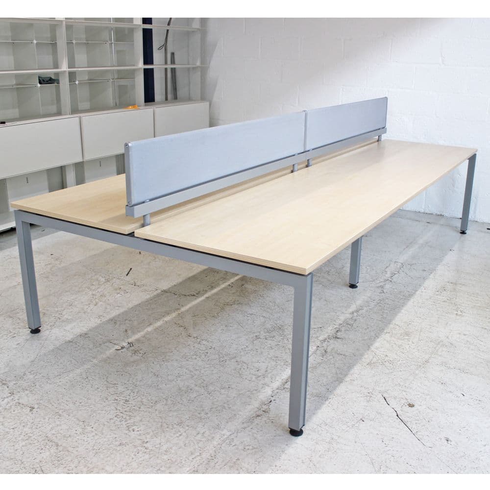 Herman Miller Sense Bench Desk (Maple and Silver) | Maple Bench Desk ...