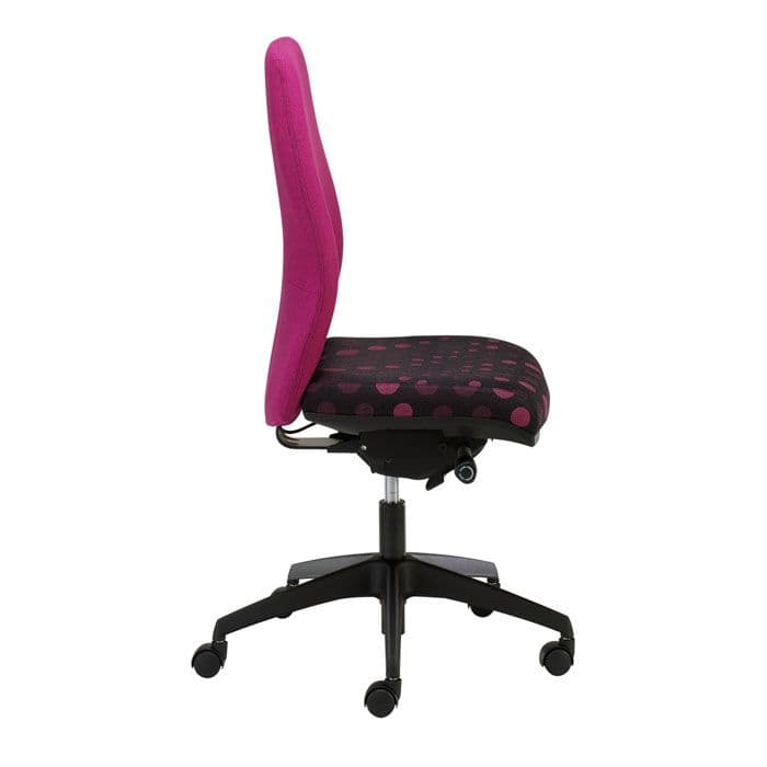 High Back Task Chair with Inflatable Lumbar Support | ergonomic swivel ...