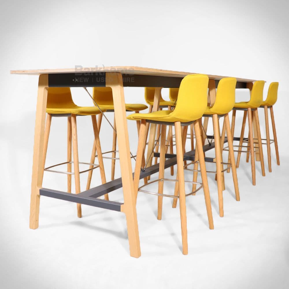 Bench Desk High Table and Stools Set| High Table and Stools Set| Stool ...