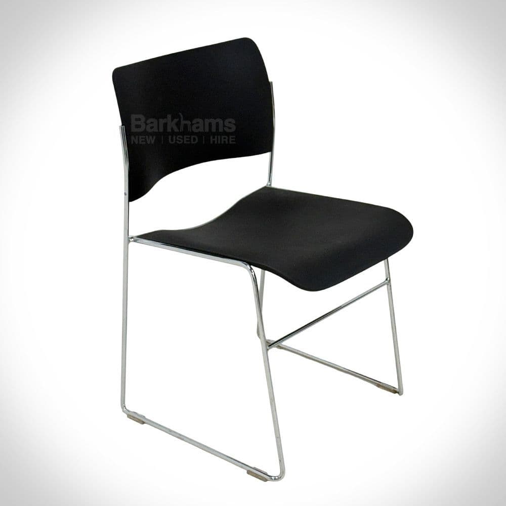Howe 40-4 Plastic Side Chair in Black | Used Howe 40/4 Chair Black