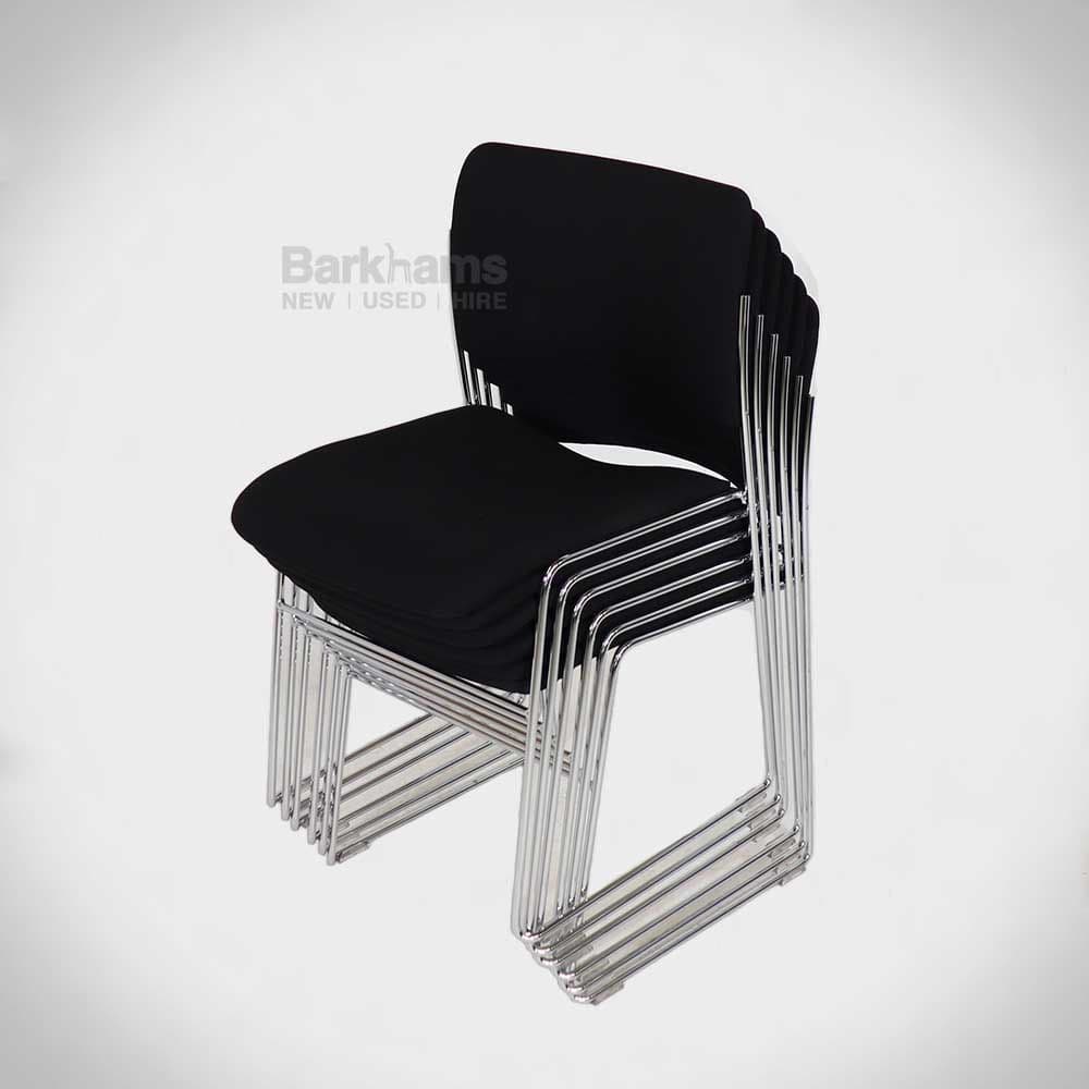 Howe 40/4 Stacking Chair – No Arms | black meeting chair | stacking ...