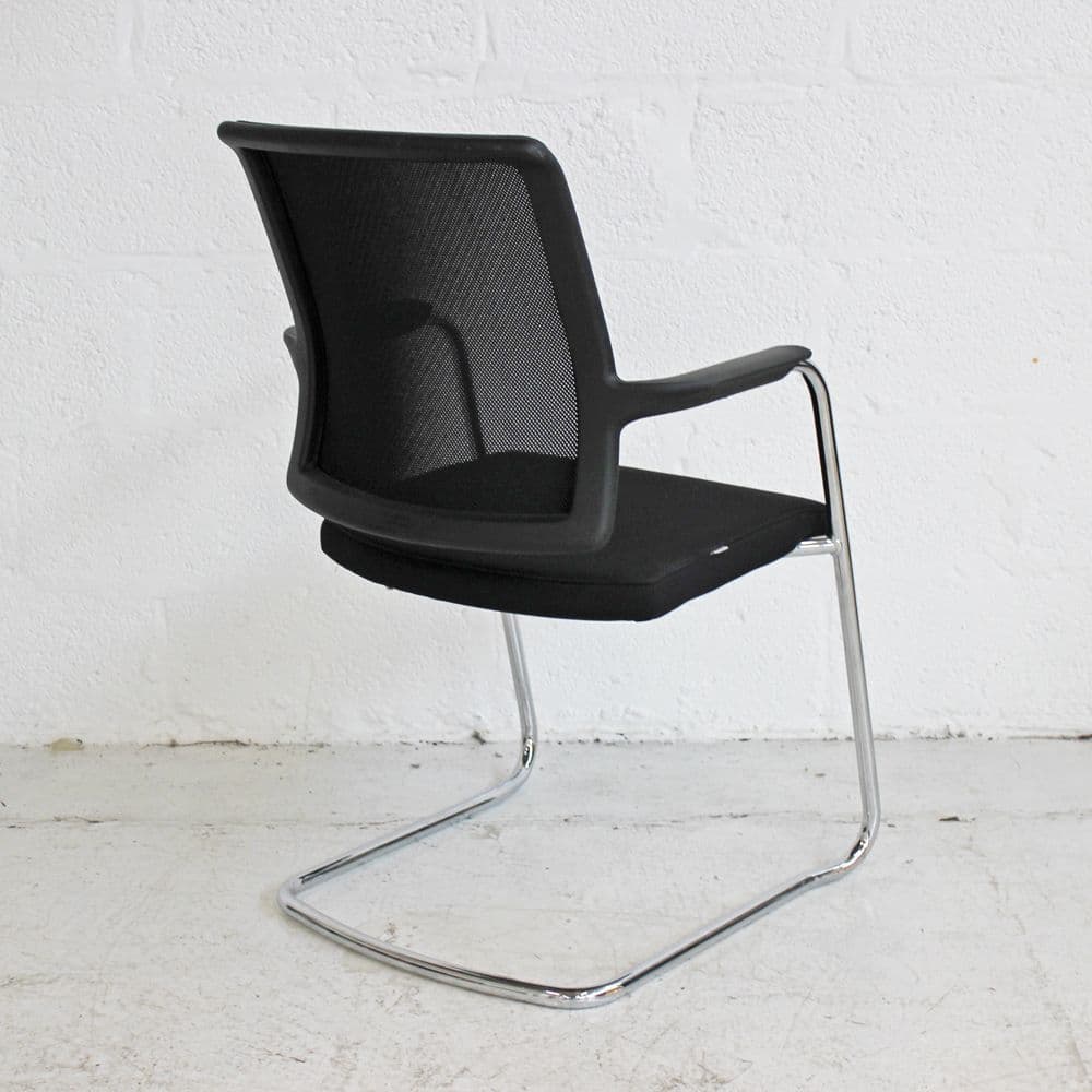 Interstuhl Mesh Back Meeting Chair | Black Conference Chair | Mesh Chair