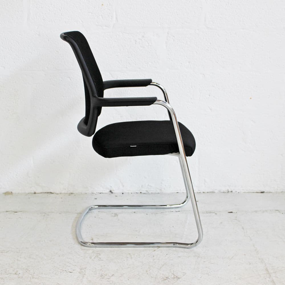 Interstuhl Mesh Back Meeting Chair | Black Conference Chair | Mesh Chair