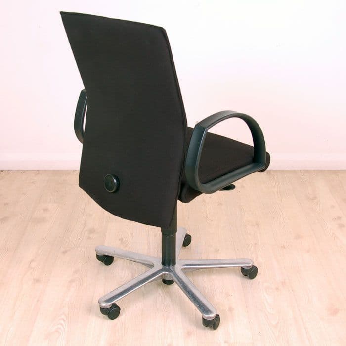 Klober Black Operator Chair with Fixed Arms | computer chair with fixed ...