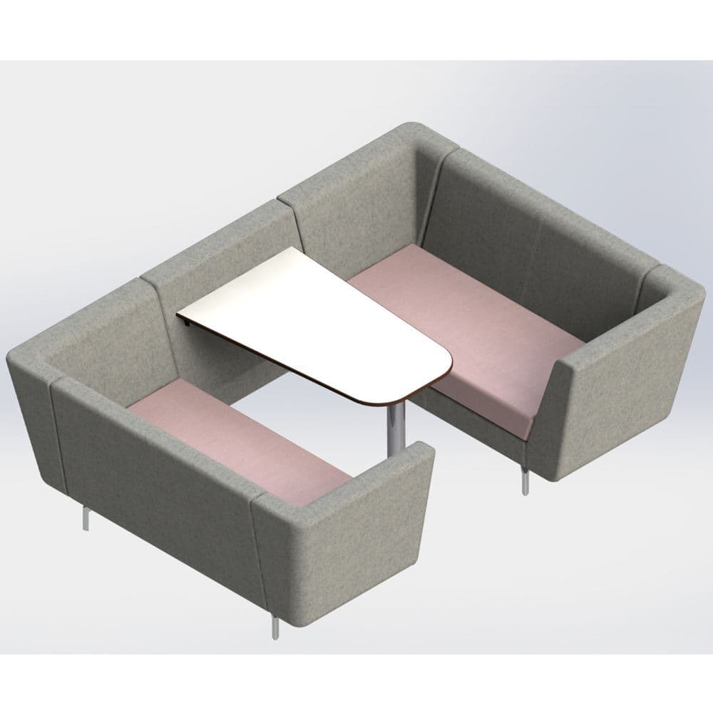 Lilo 4 seater booth - Summit Seating | meeting booth | open top booth