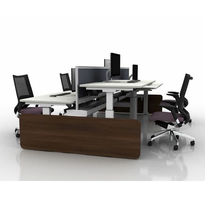 Manual Height Adjustable Bench Desks | standing bench desk | sit stand ...