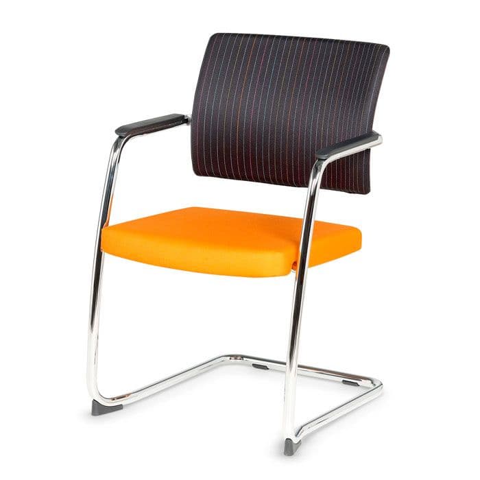 Meeting Chair with Chrome Cantilever Frame | conference chair with ...