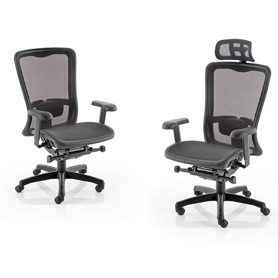 Mesh Back Operator Chair with optional headrest | mesh task chair ...
