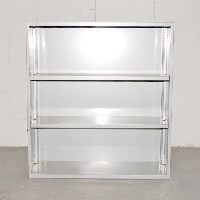 Metal Bookcase | silver shelving unit | silver bookcase