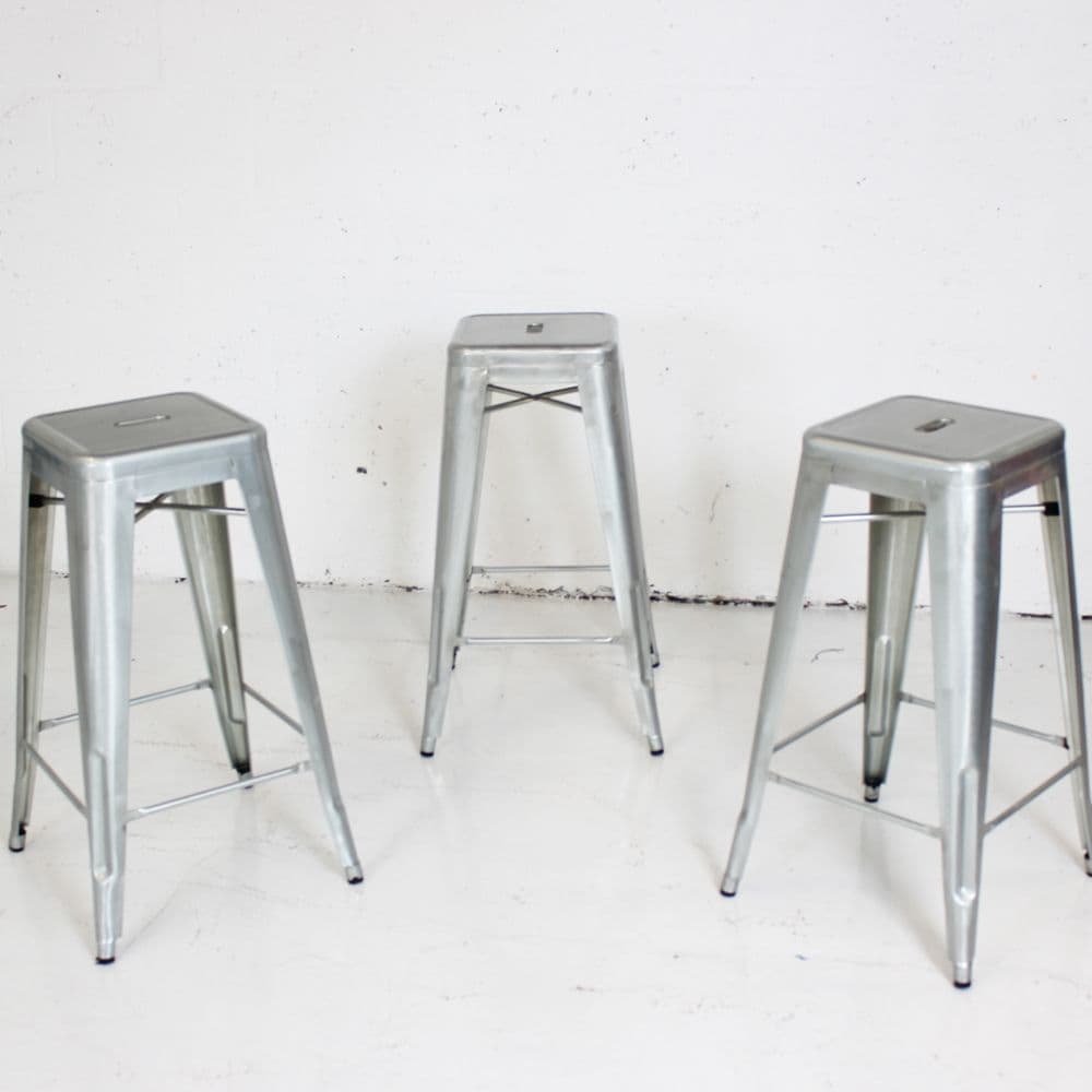 Metal Galvanised Steel Stools | canteen stools | bar stool