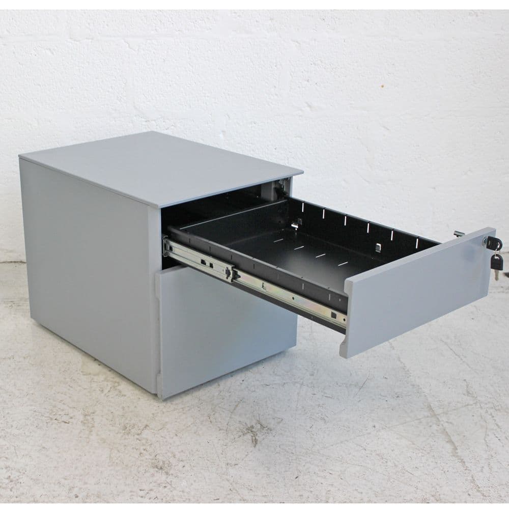 Metal Two Drawer Pedestal | Two drawer Unit | Under desk drawers