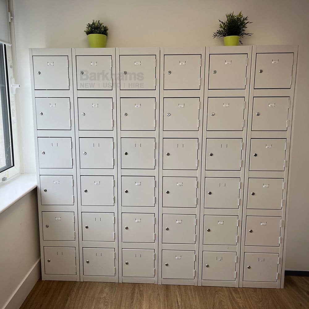 White Multistorage Lockers| 6 Door Multistorage Lockers| Miltistorage ...