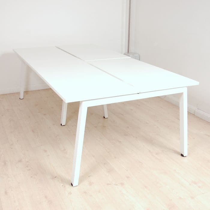 Narrow Bench Desk in White- Only 1200mm Deep | 0 | 0