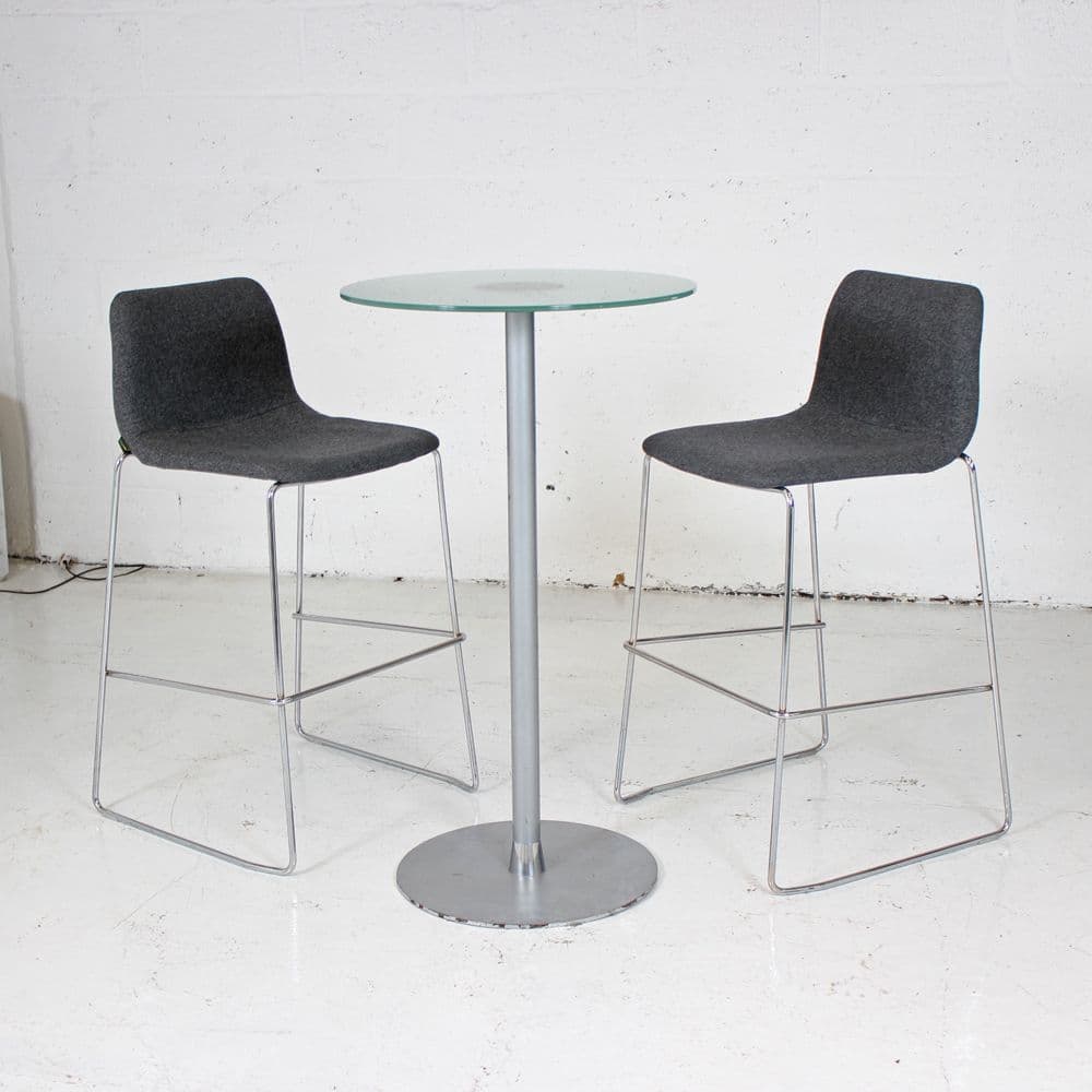 Naughtone Viv Stool | bar stool | upholstered high stool