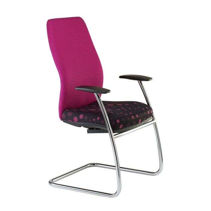 New High Back Meeting Chair with Arms | high back cantilever chair ...