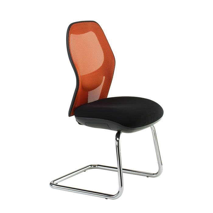 New Mesh Back Meeting Chairs | cantilever chair with chrome base ...