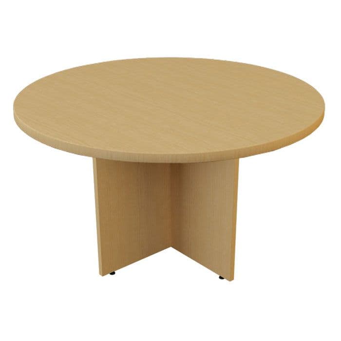 New Round Meeting Table In Light Oak, Beech or White | circular meeting ...