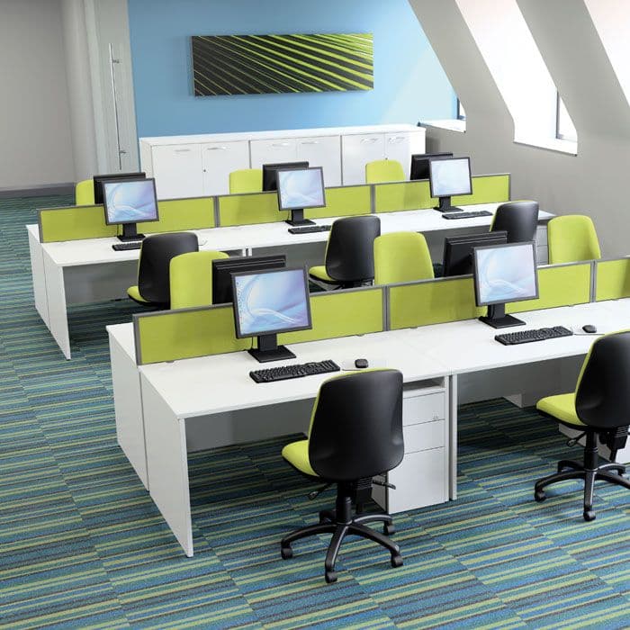 New Single Rectangular Desks | panel ended desk | wooden office desk