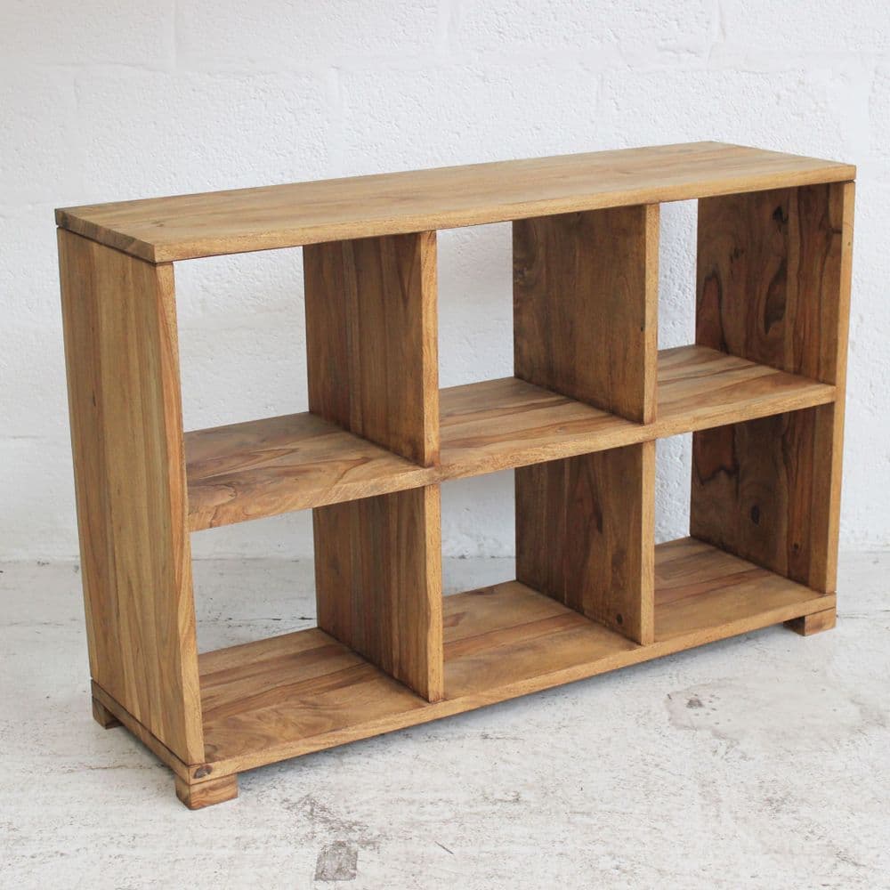 Oak Bookcase | Wooden Storage Unit | Small Bookcase