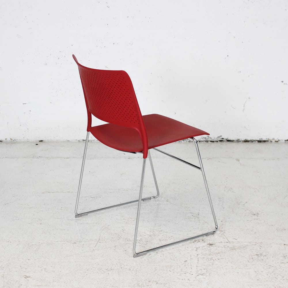 Orangebox Cors Meeting Chair - red | stacking chair | red conference chair