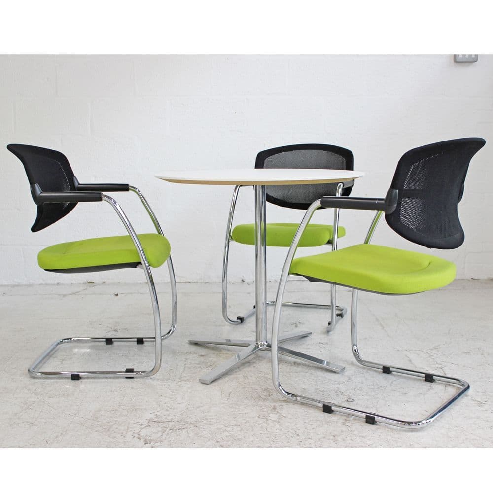 Orangebox Elan Table | Round White Table | Circular Table