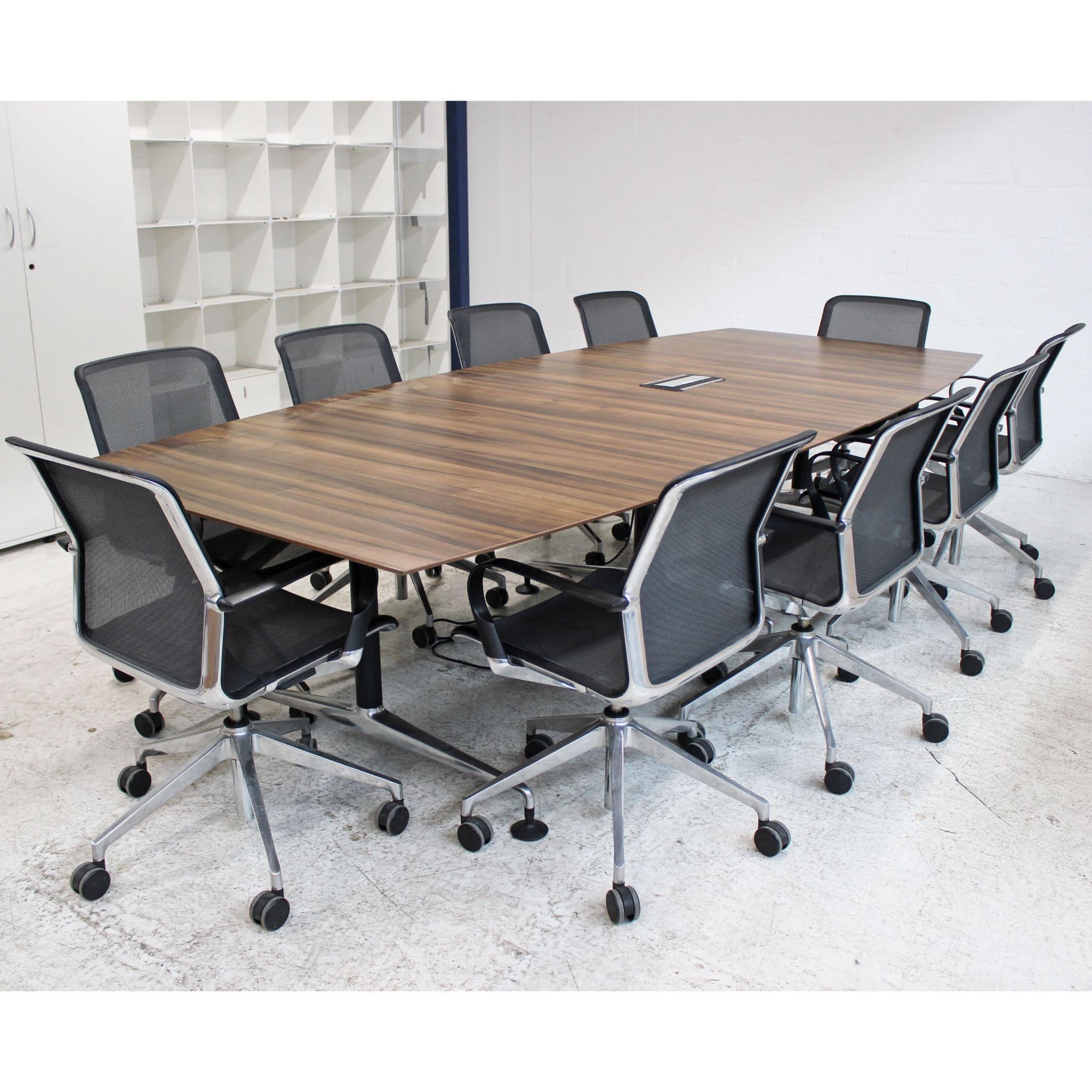 Orangebox Pars Meeting Table – Walnut | Walnut Meeting Table ...