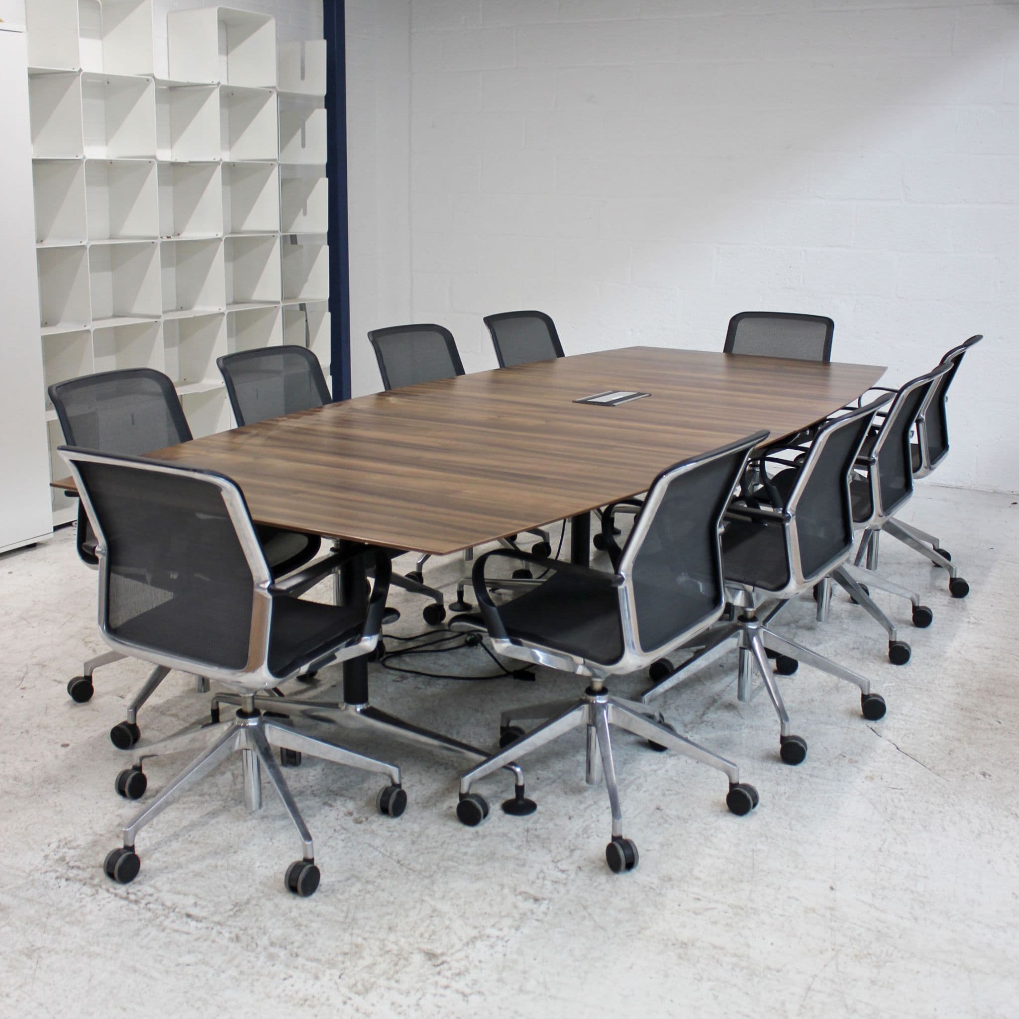 Orangebox Pars Meeting Table – Walnut | Walnut Meeting Table ...