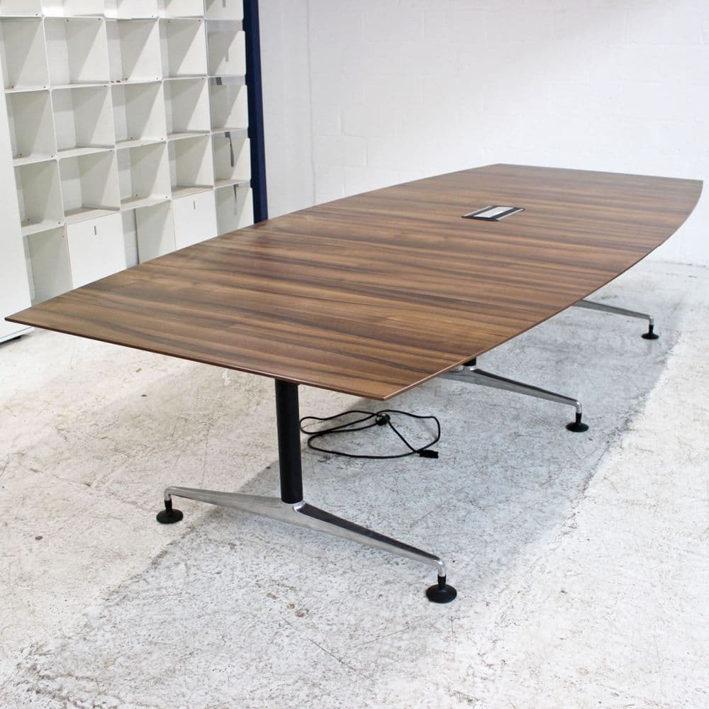 Orangebox Pars Meeting Table – Walnut | Walnut Meeting Table ...