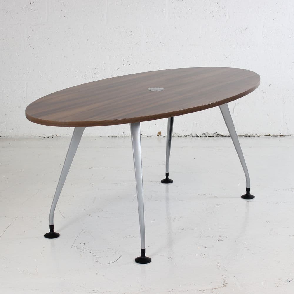 Orangebox Pars Oval Meeting Table | walnut table | oval meeting table
