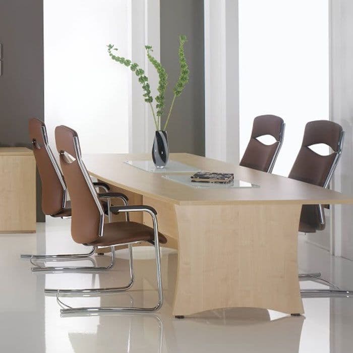 Panel End Rectangular Boardroom Table | meeting table on wooden base ...