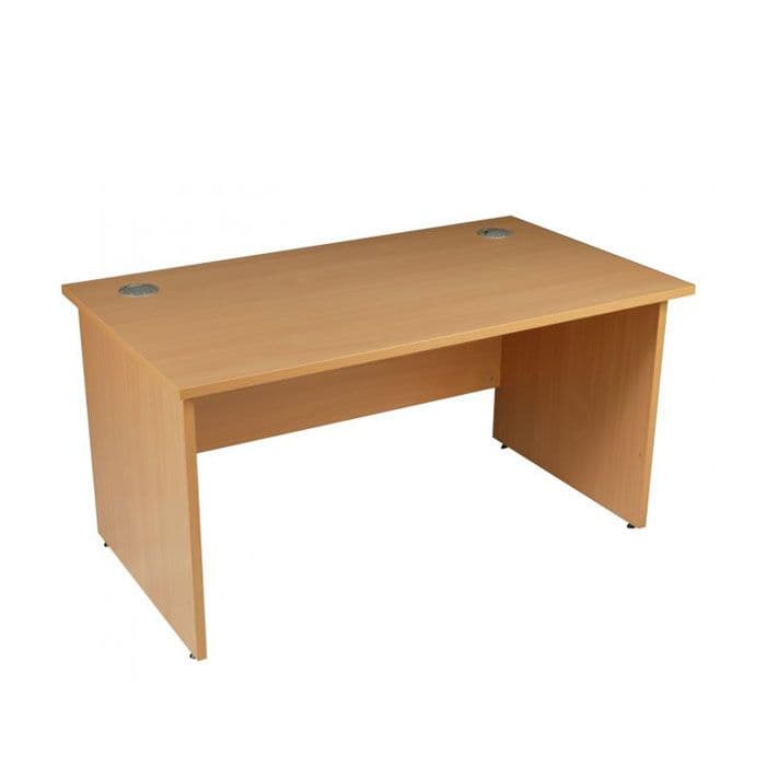 Panel Ended Rectangular Desk | wooden desk | simple office desk