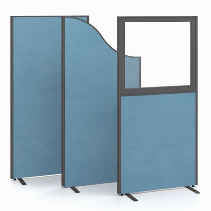 Part Glazed Free Standing Screens | office dividers | freestanding ...