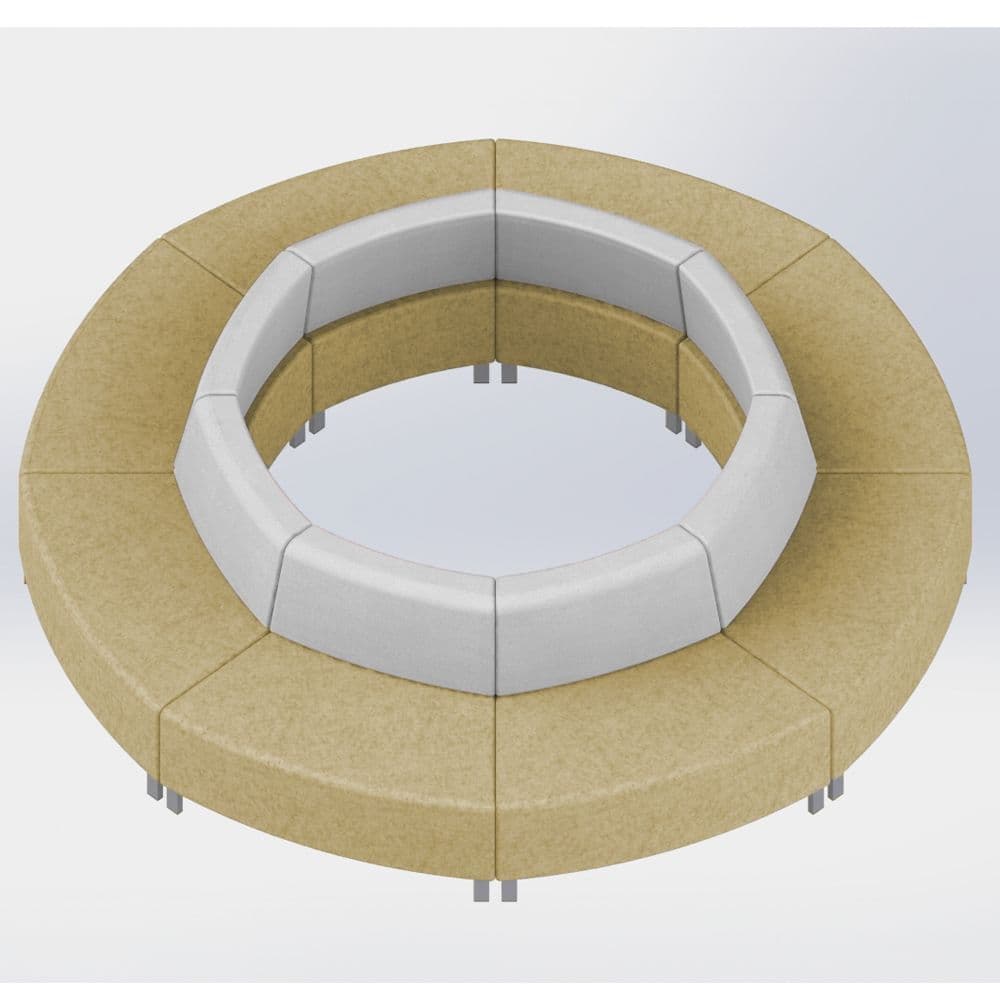 Piano Round Sofa - Summit Seating | Circle Sofa | Circular Seating