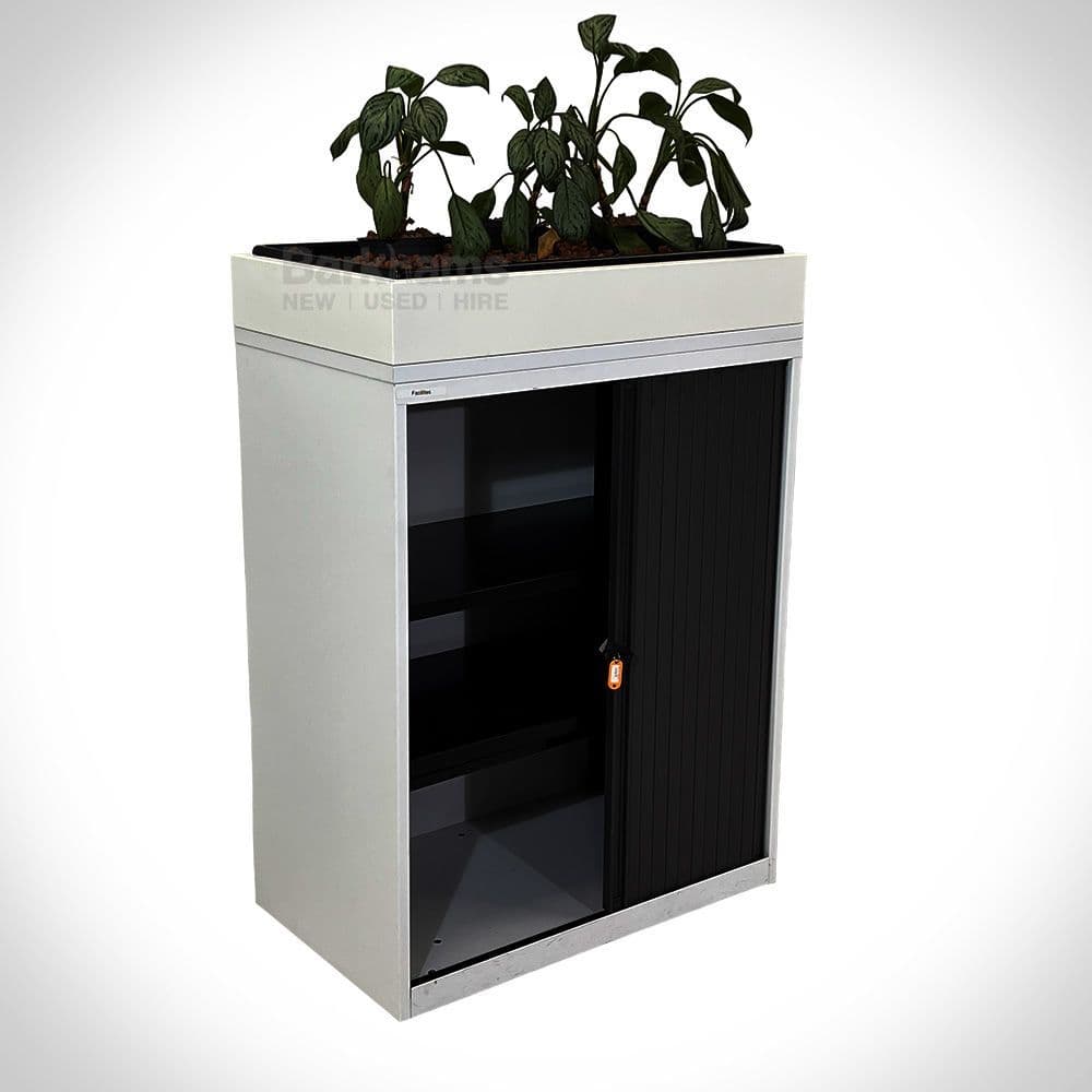 Planter Tambour Storage | Tambour Storage Unit with Planter