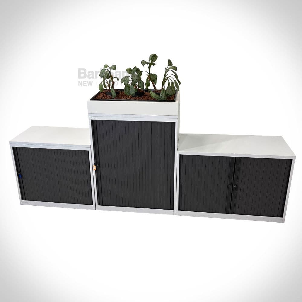 Planter Tambour Storage | Tambour Storage Unit with Planter