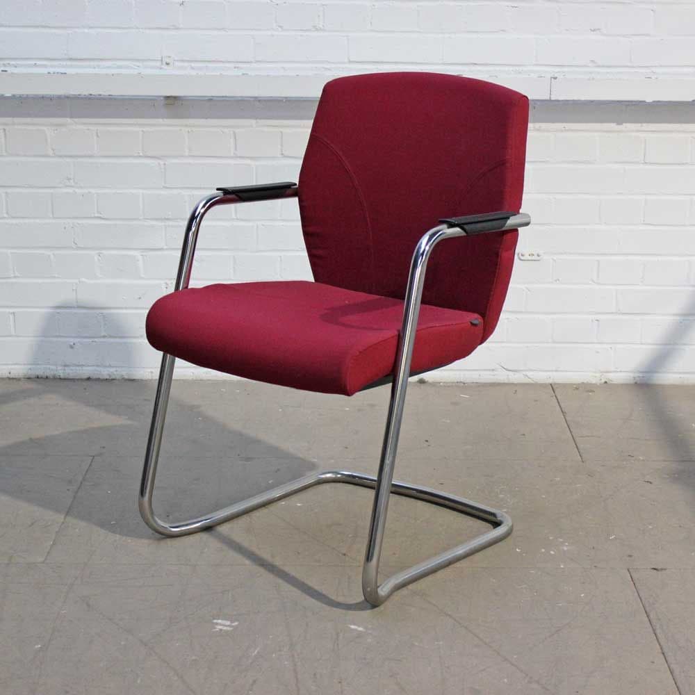 Pledge Key Meeting Chair (Red) | Red Meeting Chair | Cantilever Chair