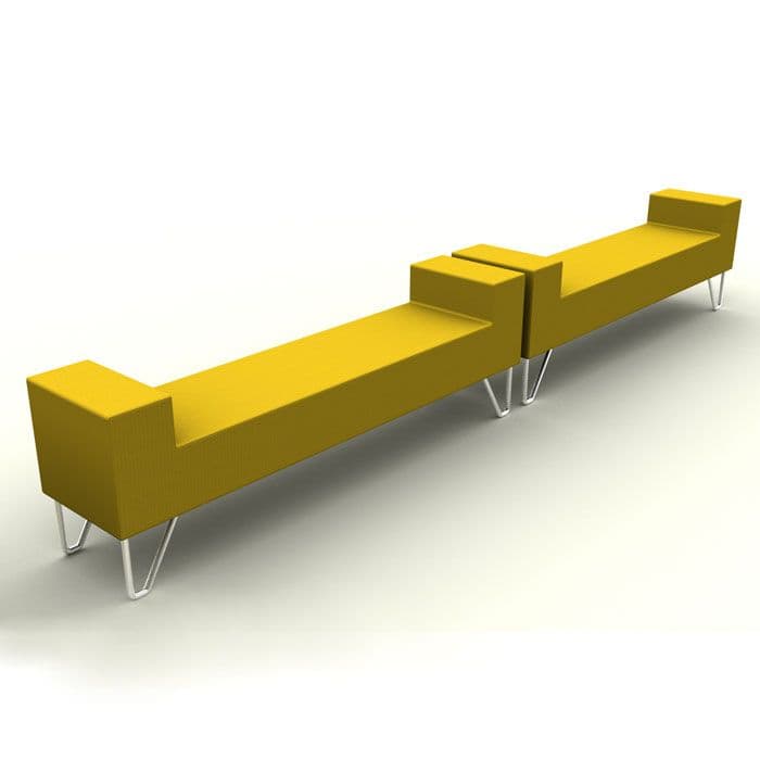 Reception Bench Seating | long office bench | fabric bench seat