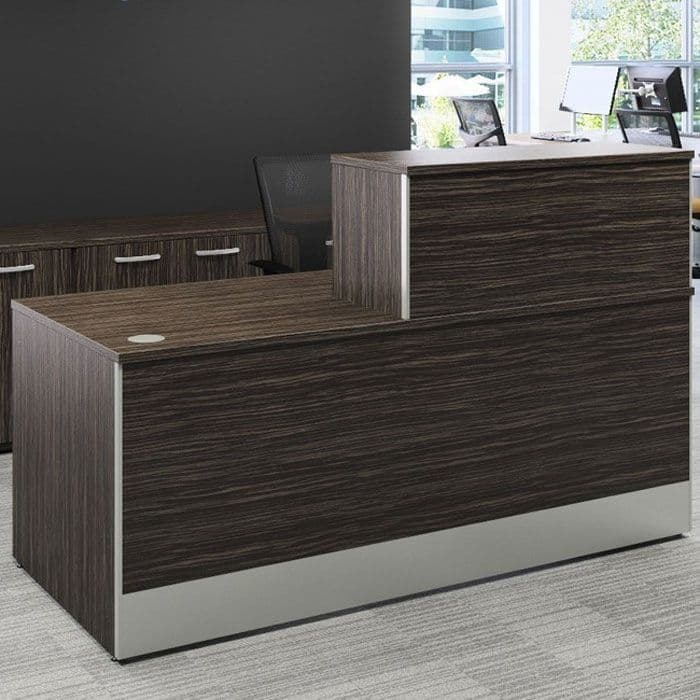 Reception Desk with Top Box in Various Sizes