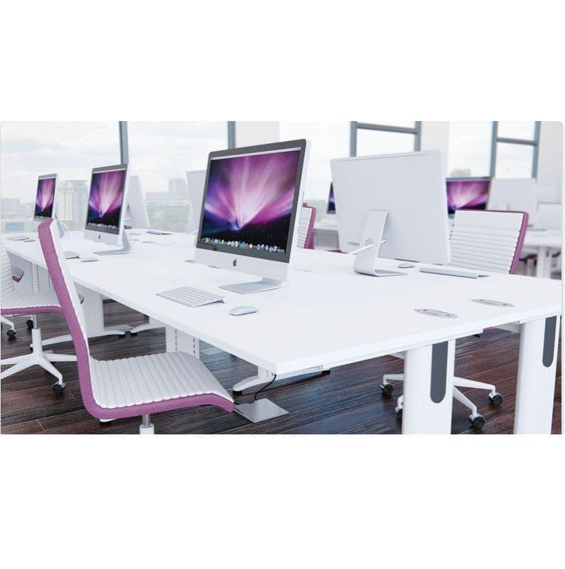 Rectangular Beam Desks | computer desk | office desk with metal frame